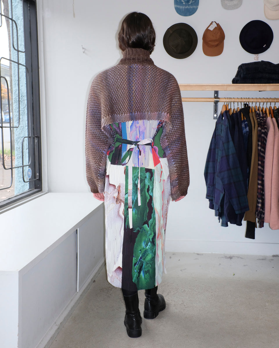 Net Knit Bolero - Brown Grid – Eugene Choo